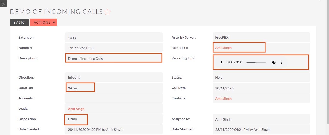 User Guide Asterisk Integration With Suitecrm